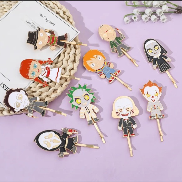 Accessories | New Slasher Horror Spooky Hair Pins | Poshmark